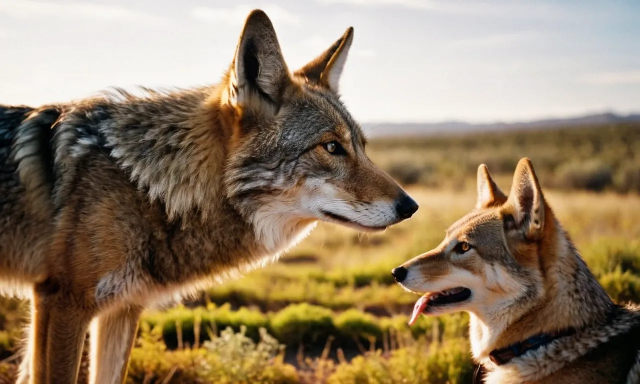 Do Dogs Know Coyotes Are Dangerous? - Berry Patch Farms