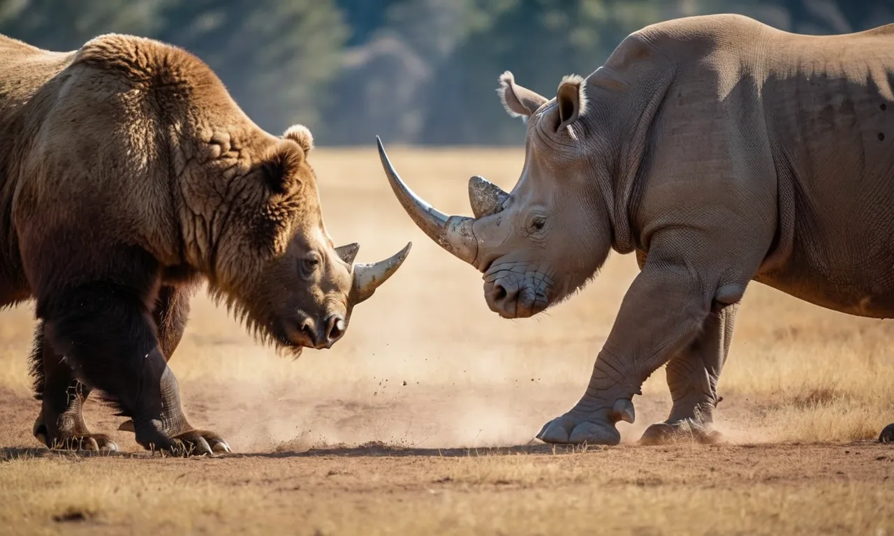 Grizzly Bear Vs Rhino: Who Would Win In A Fight? - Berry Patch Farms